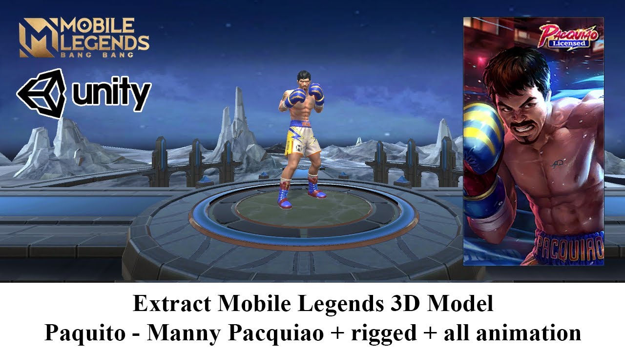 Extract Mobile Legends 3D Model - Paquito (Manny Pacquiao) + rigged ...