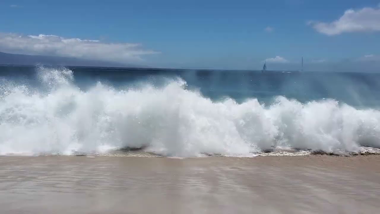 Big Shore Break In Maui Pt.2 - YouTube