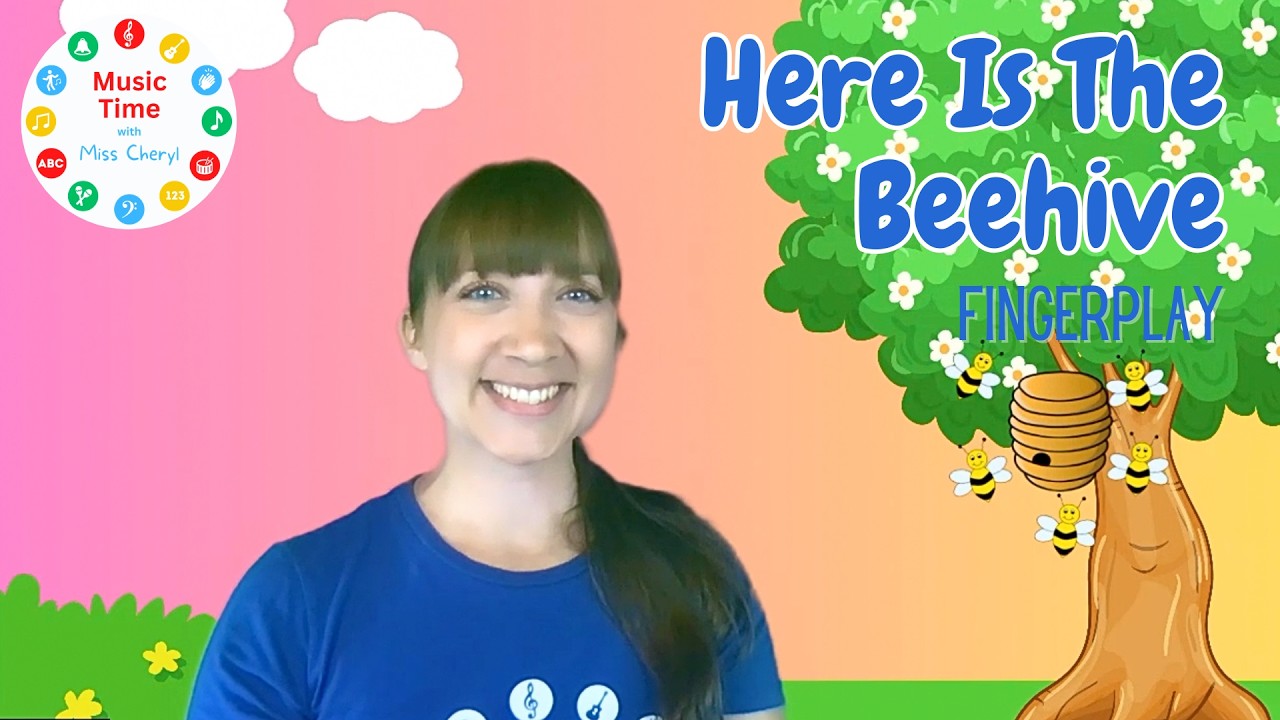 Here Is A Beehive 🐝 Children's Song 🎵 Music Time with Miss Cheryl - YouTube