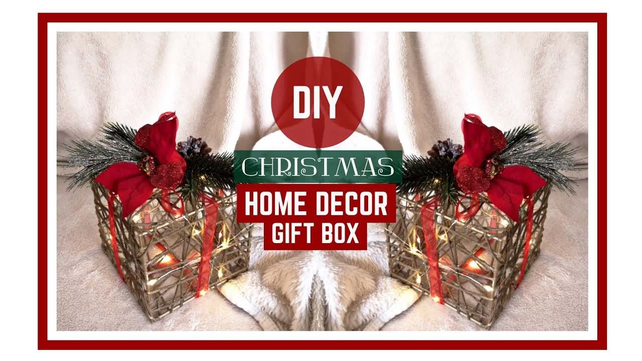 DIY CHRISTMAS 🎄 - How to make a decorative gift box for Christmas ...
