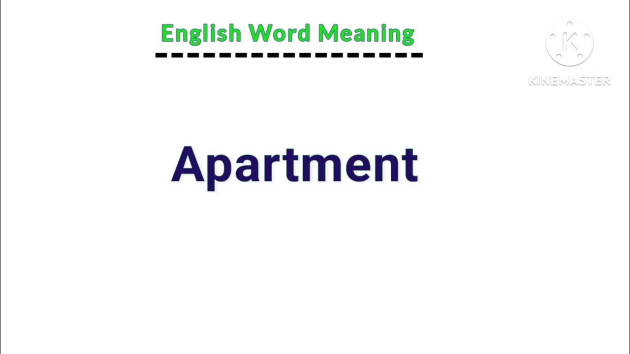 apartment meaning in english || apartment example sentences in english ...