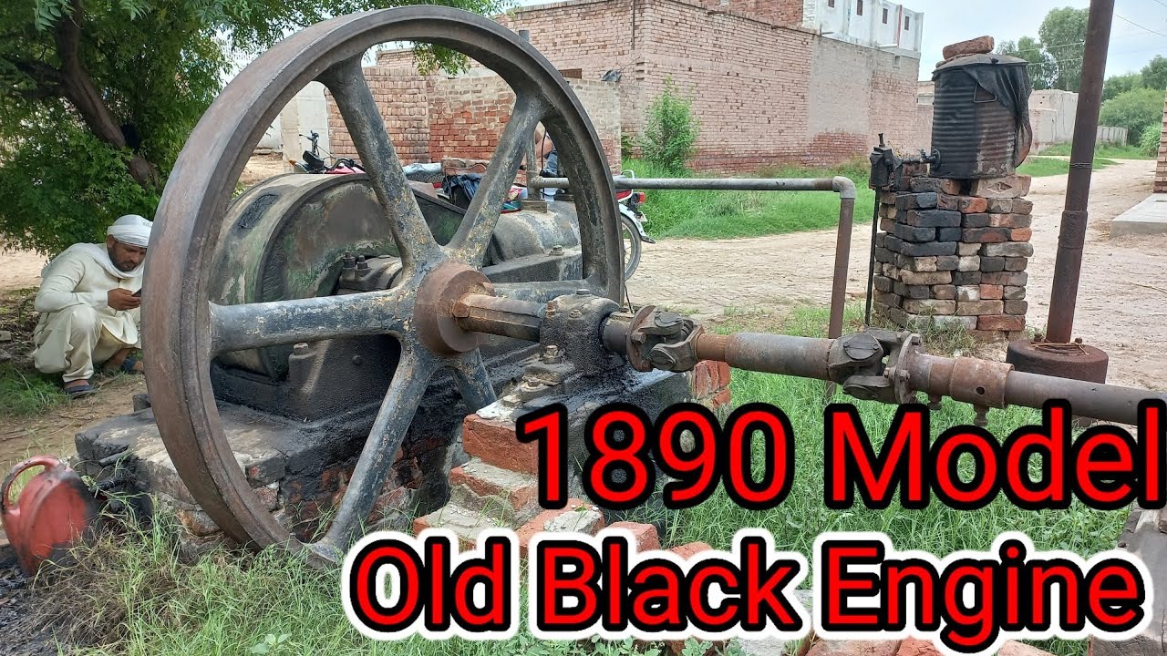 Desi Old Black Diesel Engine Starting | Desi Diesel Engine - YouTube