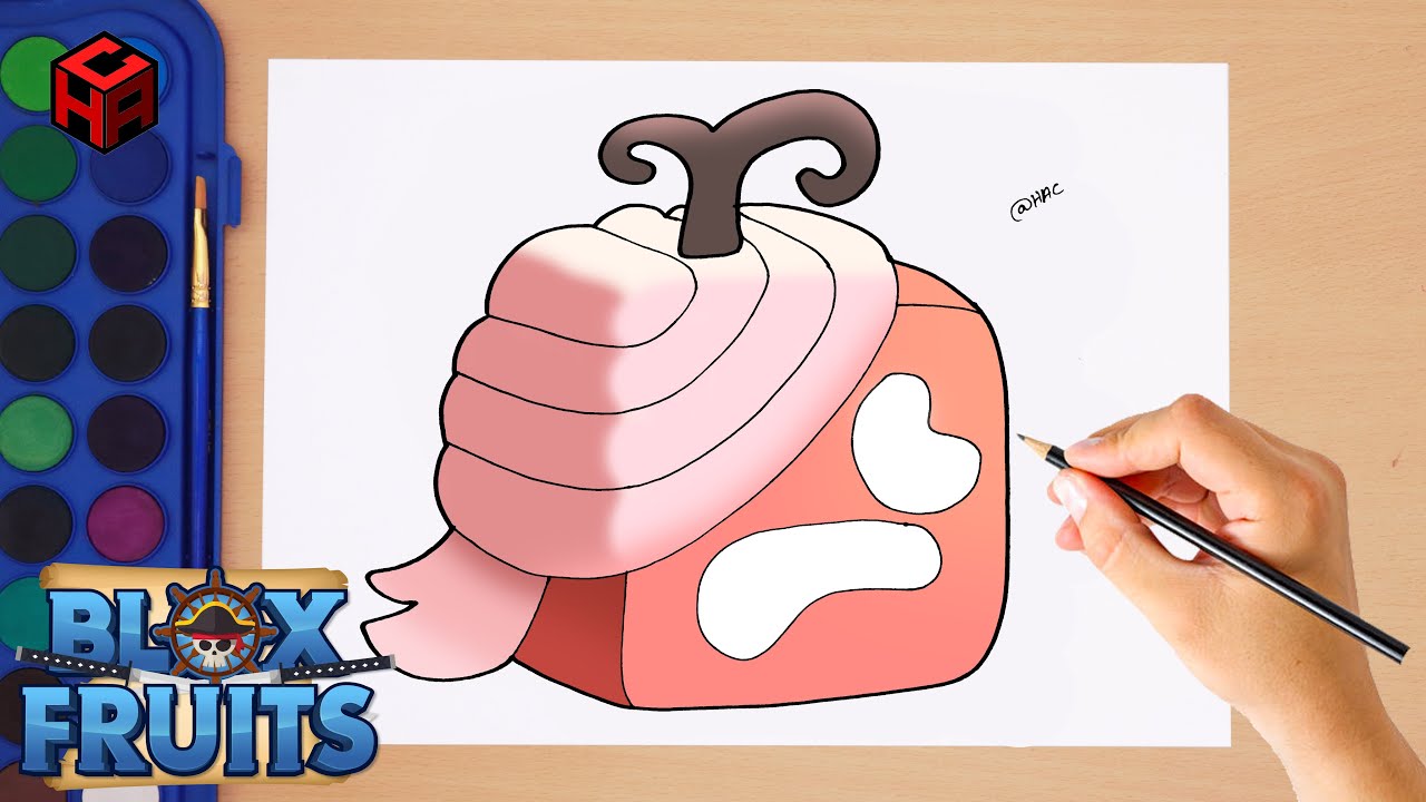 How to draw Pain Blox Fruit | Step by step | Easy drawing | Blox Fruits ...