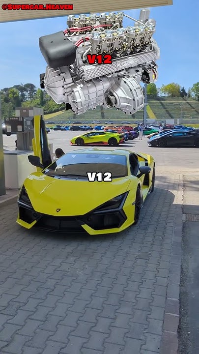 The Last Lamborghini With This Engine🥲 #shorts #viral #car #lamborghini #revuelto #v12 #v8 - YouTube