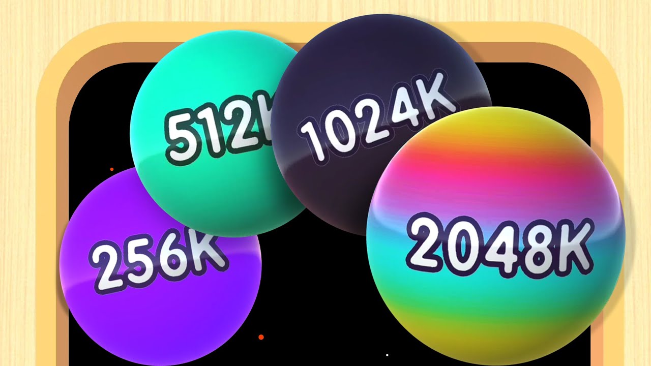 2048 Balls 3D - Unlock 256K 512K 1024K 2048K Balls | 2048 Merges Android Games w/ Best gameplay ...