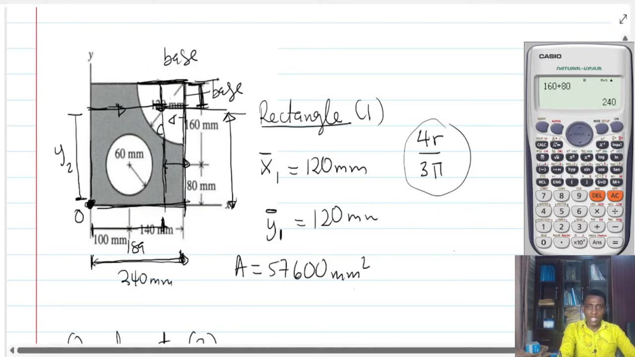 Centroid of areas, Problem 2 - YouTube