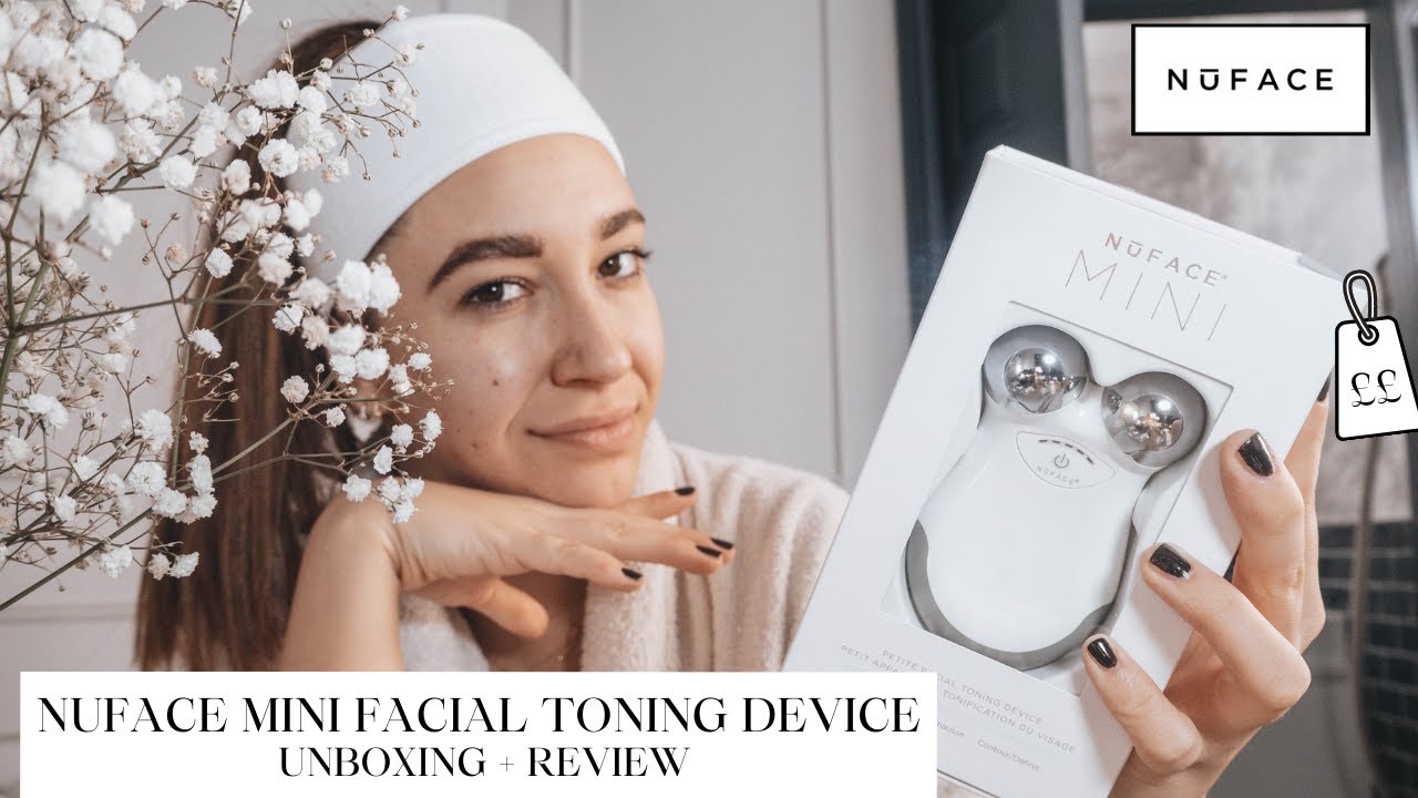 NuFace mini facial toning device unboxing + review | delilapipoly - YouTube