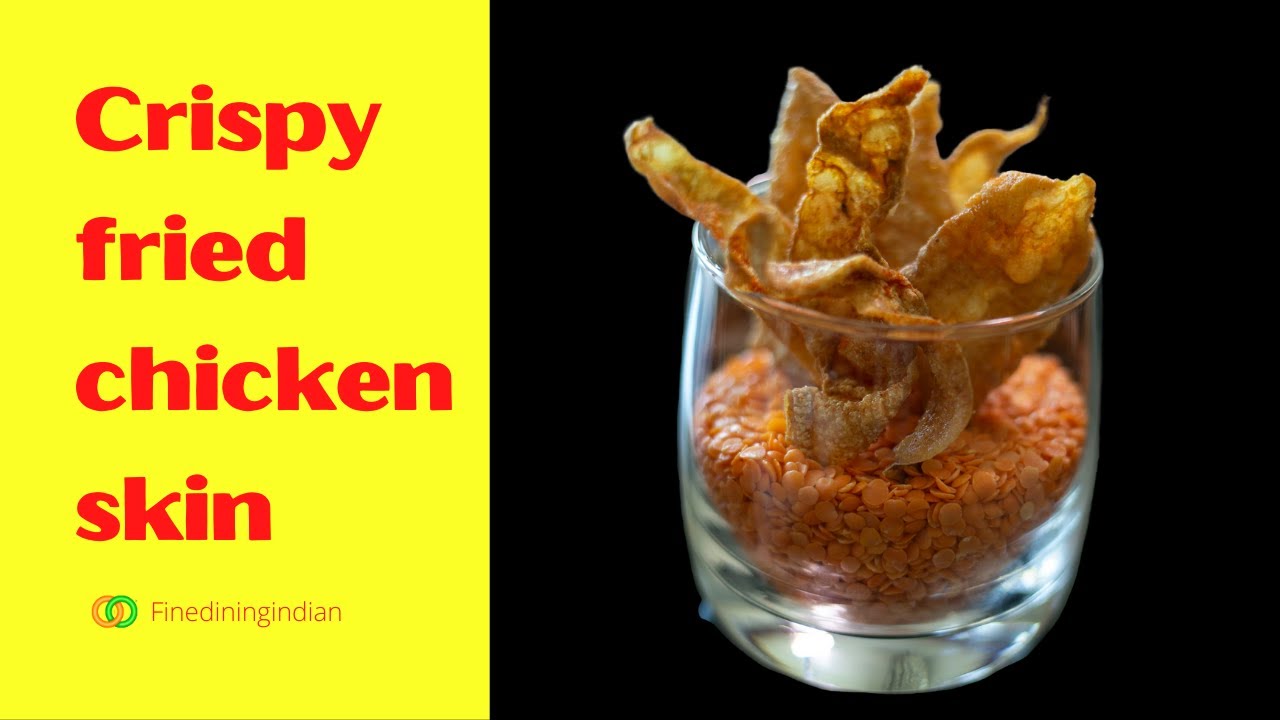 Crispy Chicken Skin crackers With Turmeric and chilli Restaurant at ...
