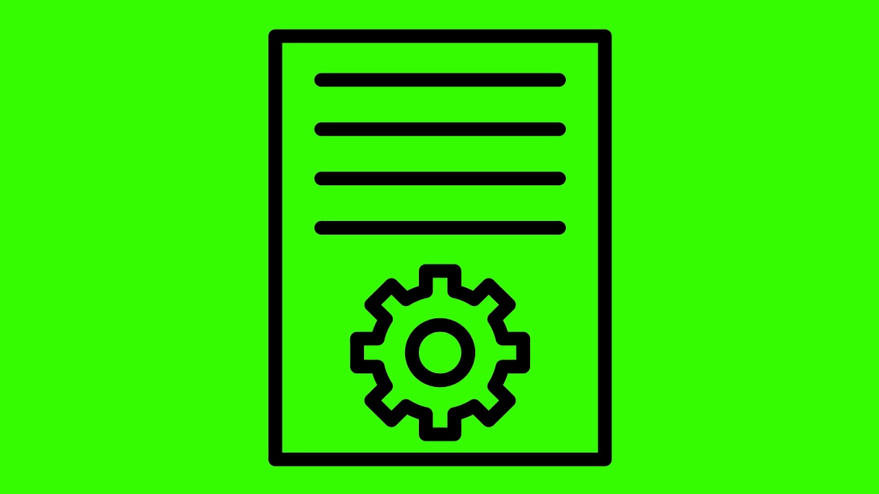 Animated Article Marketing Icon on Green Screen - YouTube