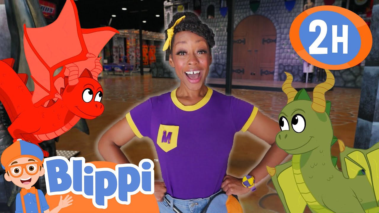 Meekah Goes on a Magical Quest for Dragons! 🐉 | Blippi | Educational ...