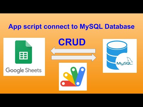 CRUD function in Google Sheet / App script with MySQL Database - YouTube