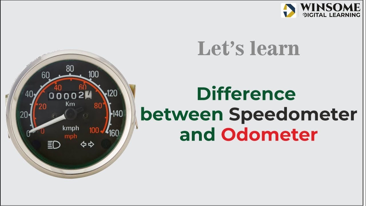 Difference between Speedometer and Odometer | Let's learn - YouTube