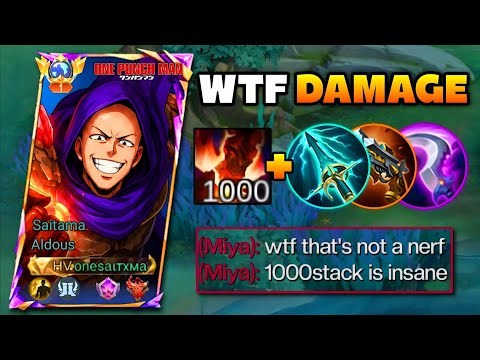 ALDOUS ABUSING THIS NEW 1000 STACK HYBRID 1SHOT DAMAGE BUILD!!!🔥 | ALDOUS BEST BUILD IN SOLO RANKED