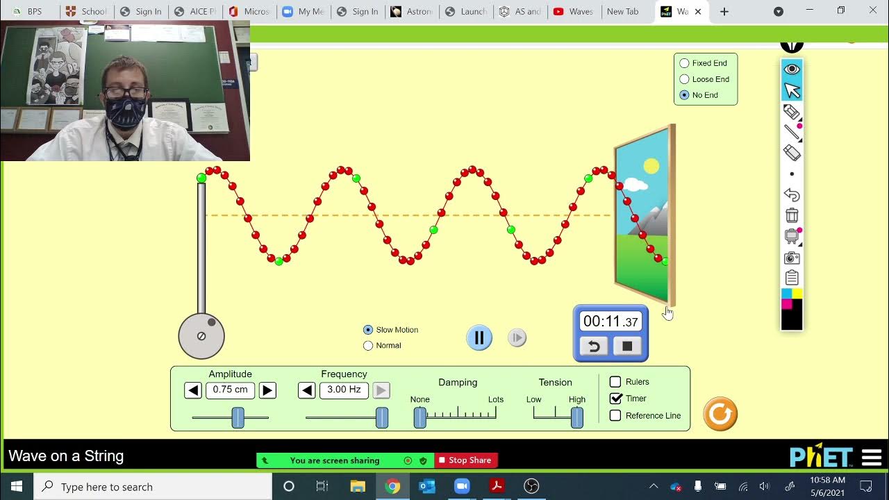 PhET Wave on a String Inquiry Lab - YouTube