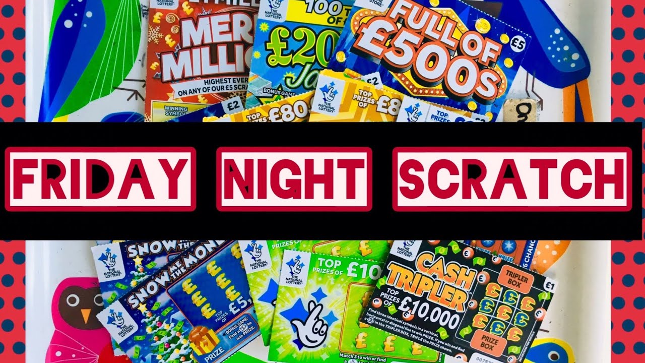 Friday night scratch, £30 in mixed scratch cards, £20.000 jackpot, full ...