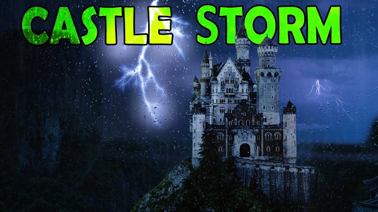 🎧 EPIC Castle Thunderstorm with Hours of Rain | Ambient Noise Storm for ...
