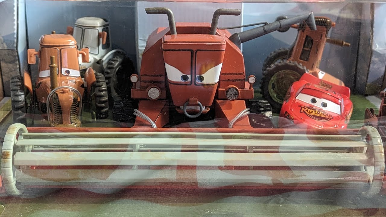 Disney Store Disney Pixar Cars Diecast Tractor Tipping Box Set With ...