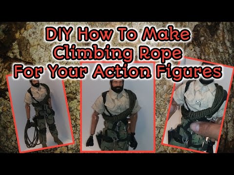 DIY How to Make Climbing Rope For Your Action Figures - YouTube