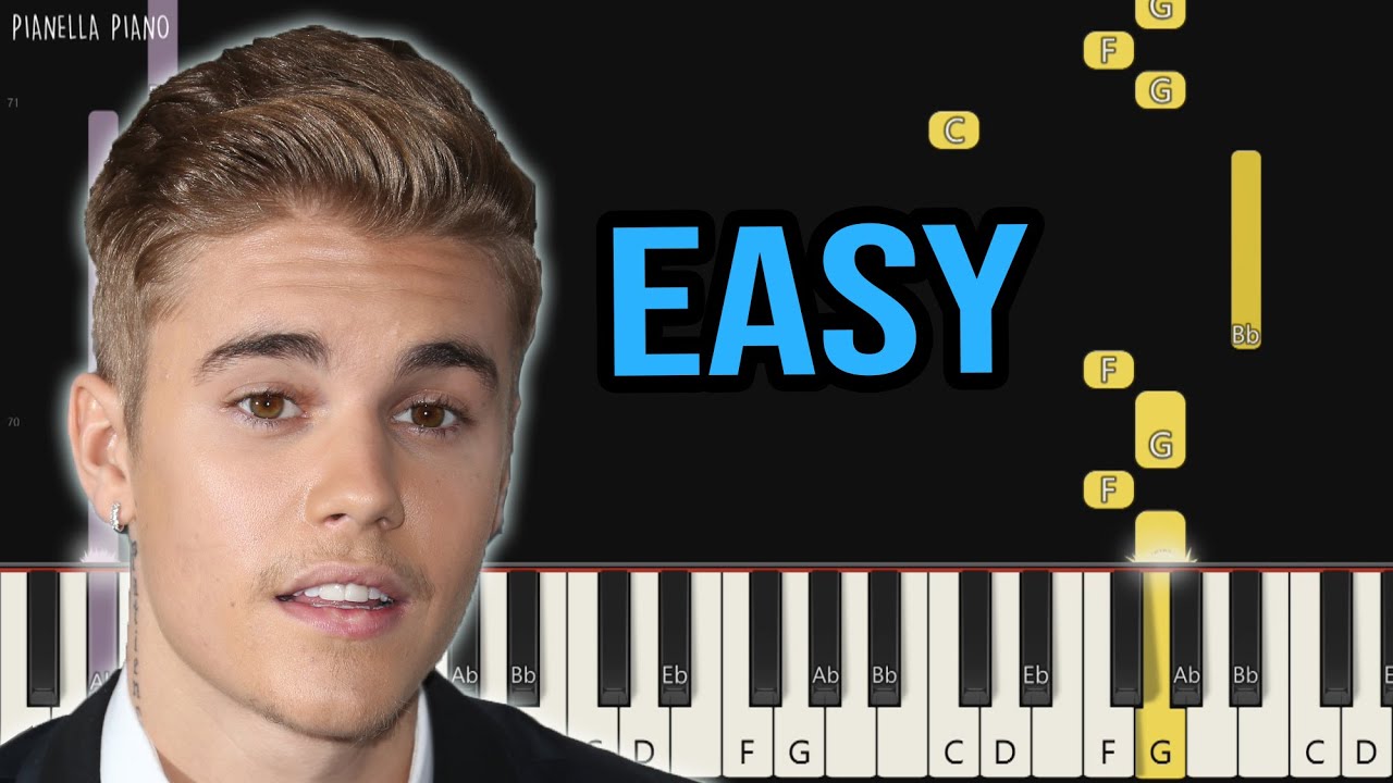 Justin Bieber - Baby | EASY Piano Tutorial by Pianella Piano - YouTube