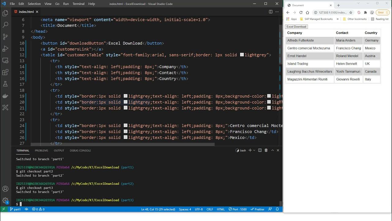 Excel Download in SAPUI5 application with custom formatting - YouTube