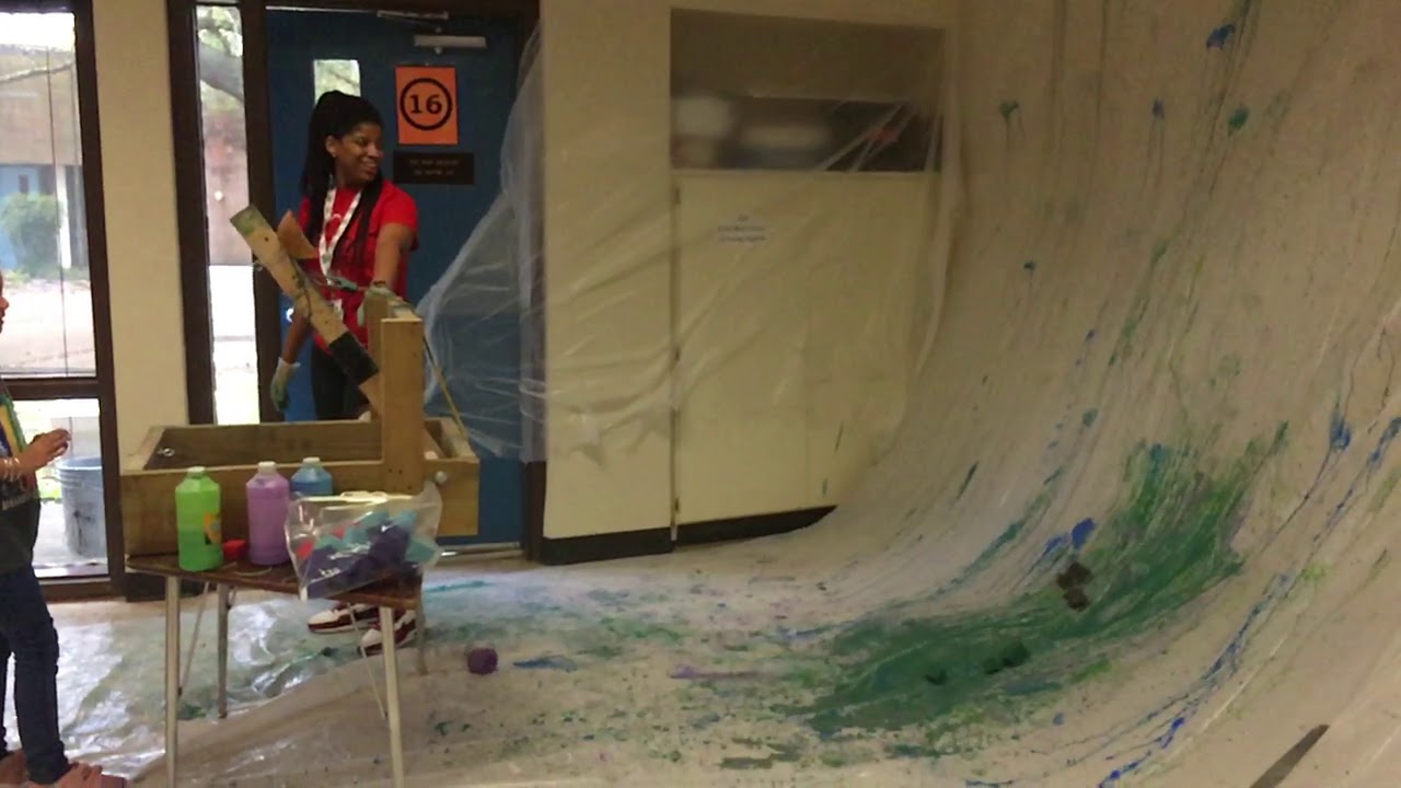 Big Art Day Sponge Catapult - YouTube