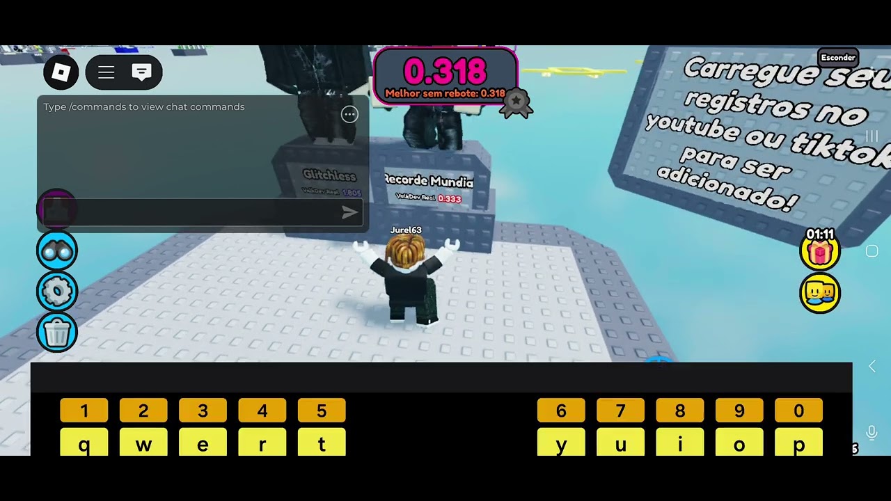 318s in pixel obby, mundial record - YouTube