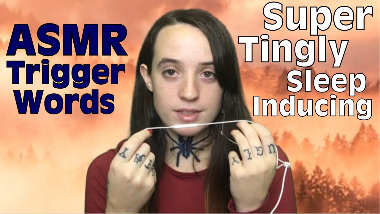 ASMR Trigger Words | Repeating Tingly Words + Whispered Mouth Sounds ...