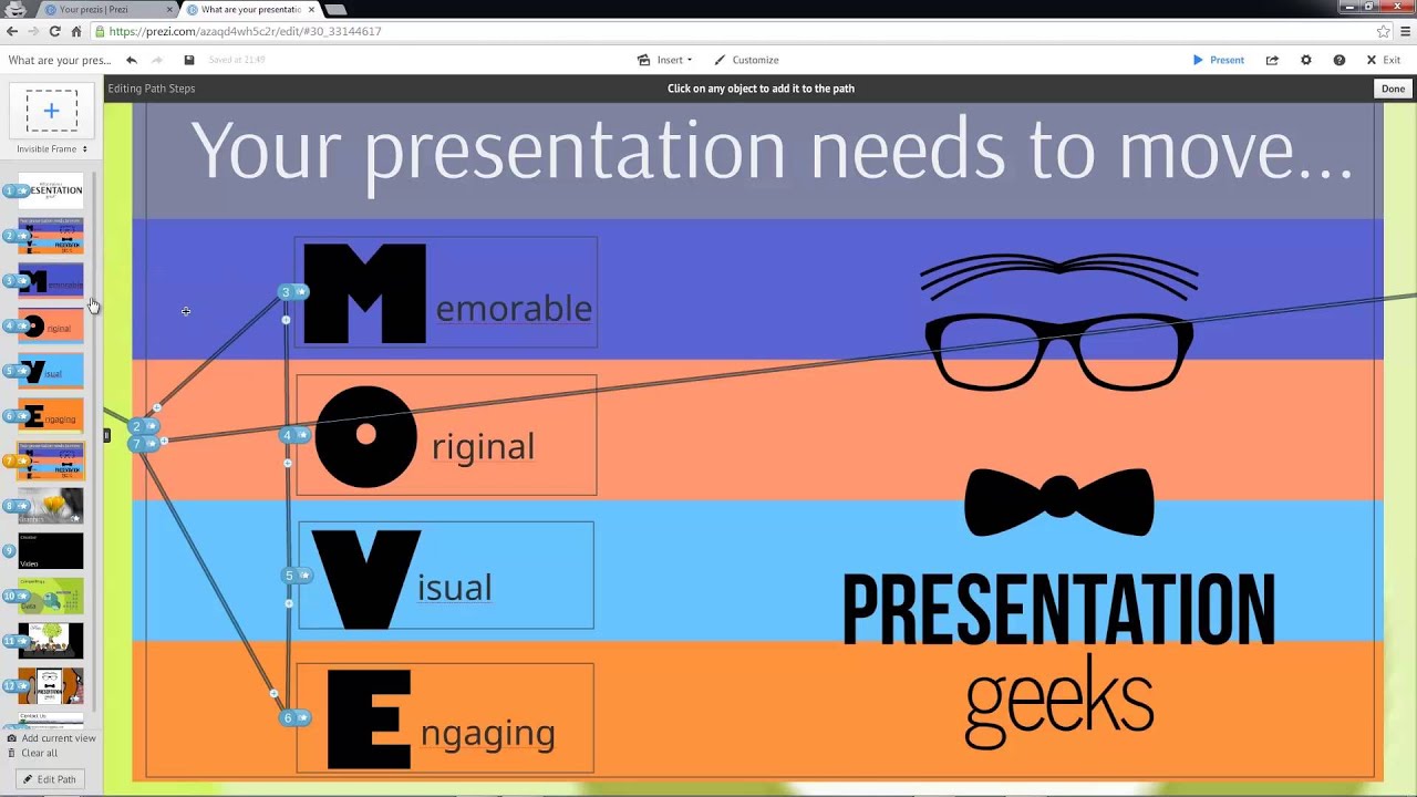 Editing Pathways in Prezi - YouTube