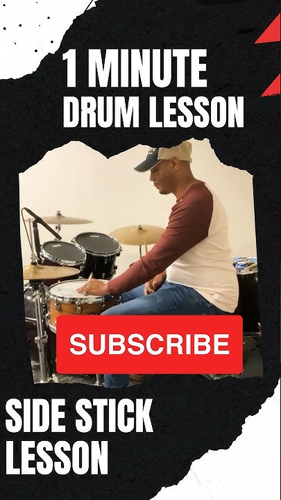 1 Minute Drum Lesson Side Stick Pattern. #drums #instructor # ...