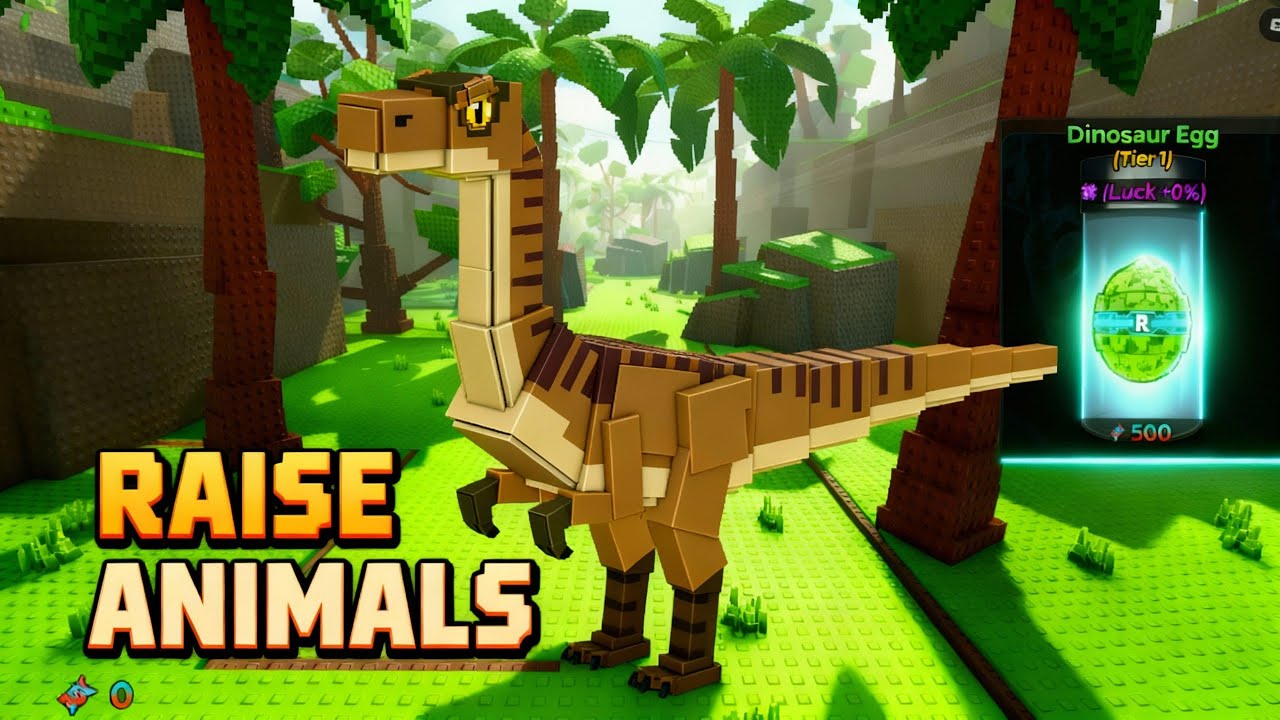 🥚 VAZOU O UPDATE COM DINOSSAUROS e OVOS LENDÁRIOS! 😍 Raise Animals ...