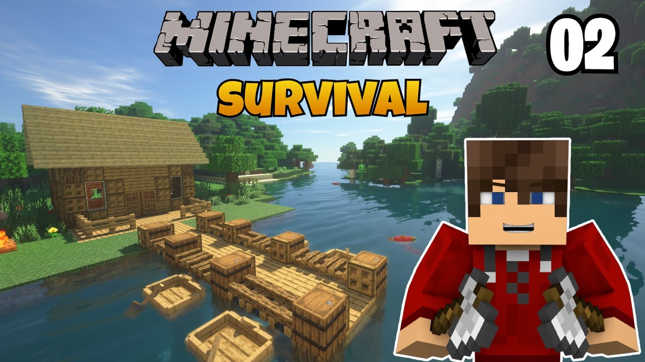 Simple Fishing Dock!!! - 1.19 Minecraft Survival (Episode 2) - YouTube