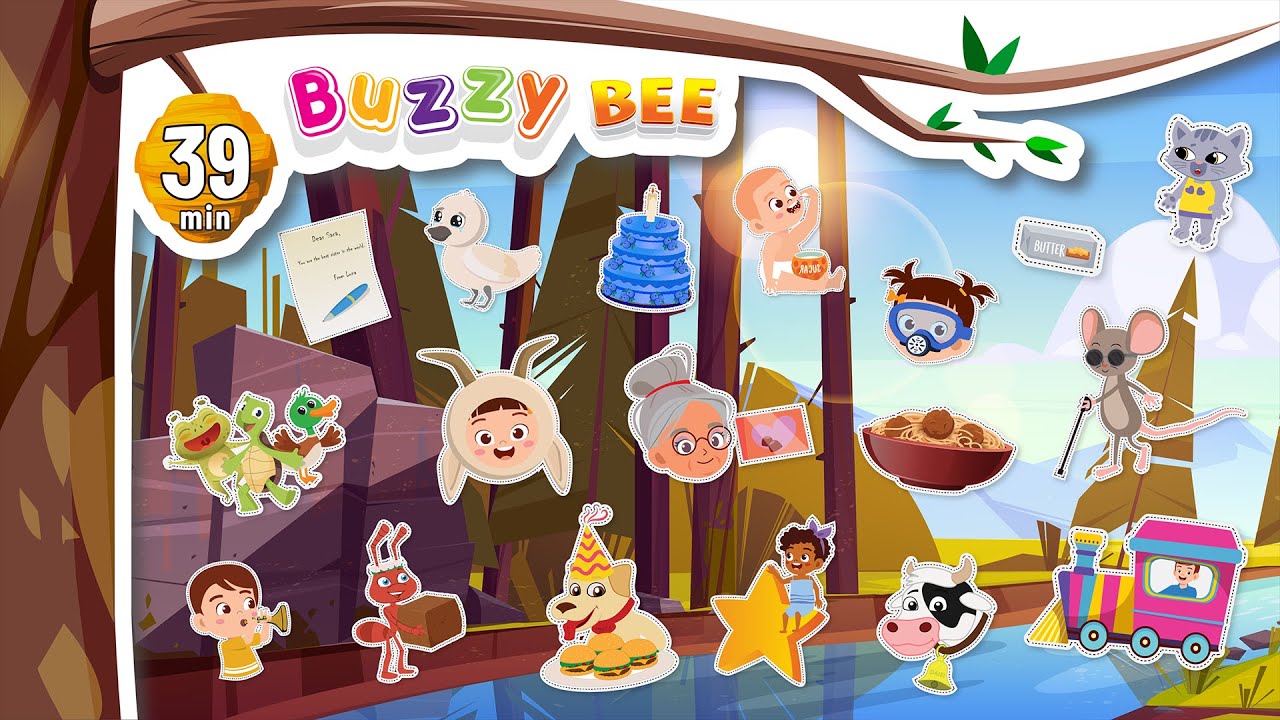 40 MINUTOS DE CANCIONES INFANTILES CON BUZZYBEE! | BUZZY BEE | ESPAÑOL - YouTube