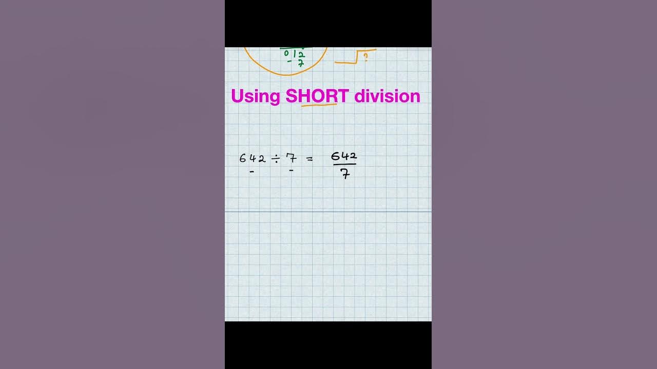 Short Division - math - YouTube