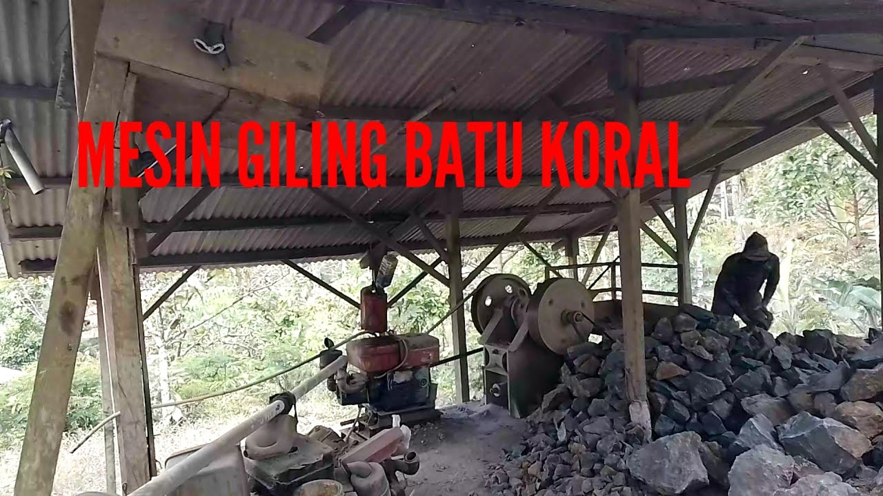 PRODOK MESIN GILING BATU KORAL - YouTube