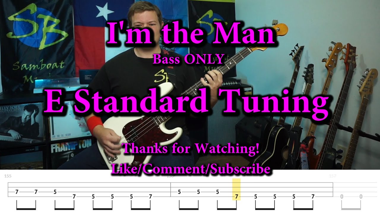 I'm the Man - Joe Jackson (Bass ONLY Cover with Tabs) - YouTube