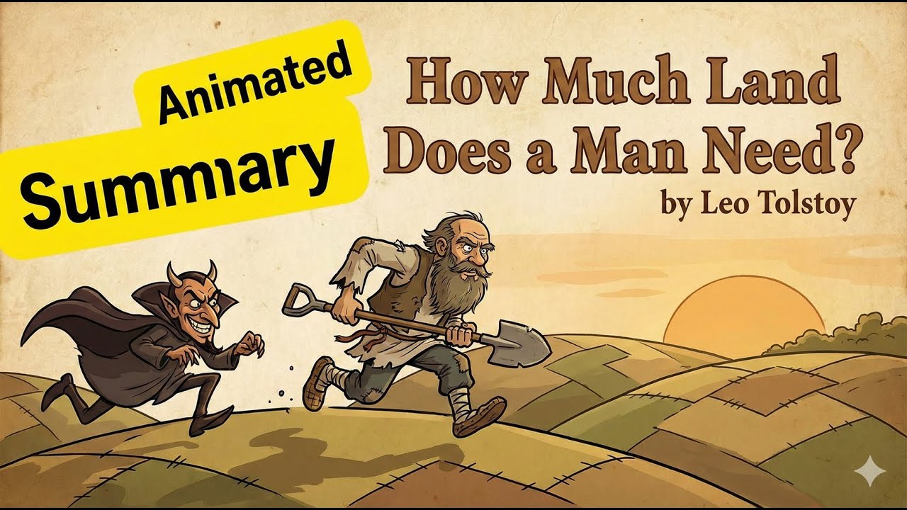 Animated summary of How Much Land Does a Man Need? by Leo Tolstoy - YouTube