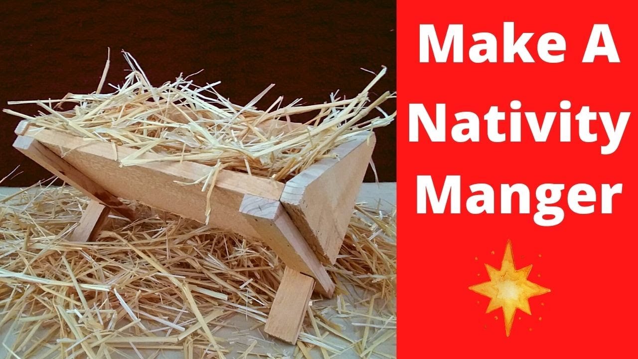 Christmas Wood Craft Project: How To Make A Nativity Manger - YouTube