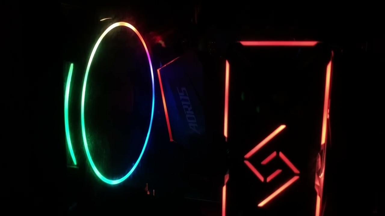 Системный блок i7 +1660 с подсветкой - YouTube