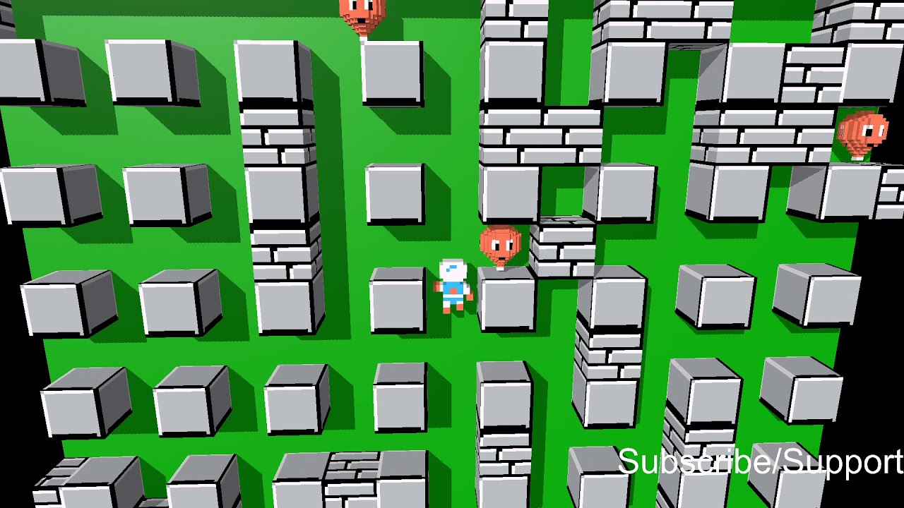 BOMBERMAN IN 3D RETRO SWEETNESS 3DSEN - YouTube