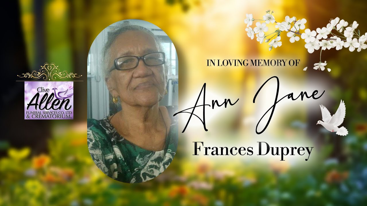 In Loving Memory Of Ann Jane Frances Duprey - YouTube