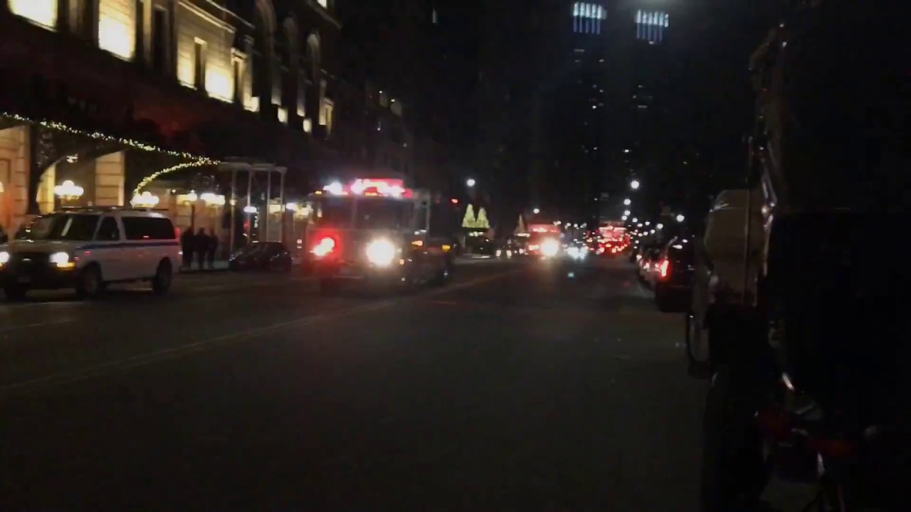 FDNY High Rise Unit No.1 Responding On East 59th Street - Central Park ...
