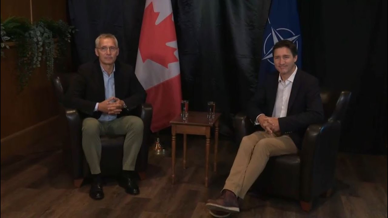 PM Justin Trudeau meets with NATO secretary general at Alberta military ...