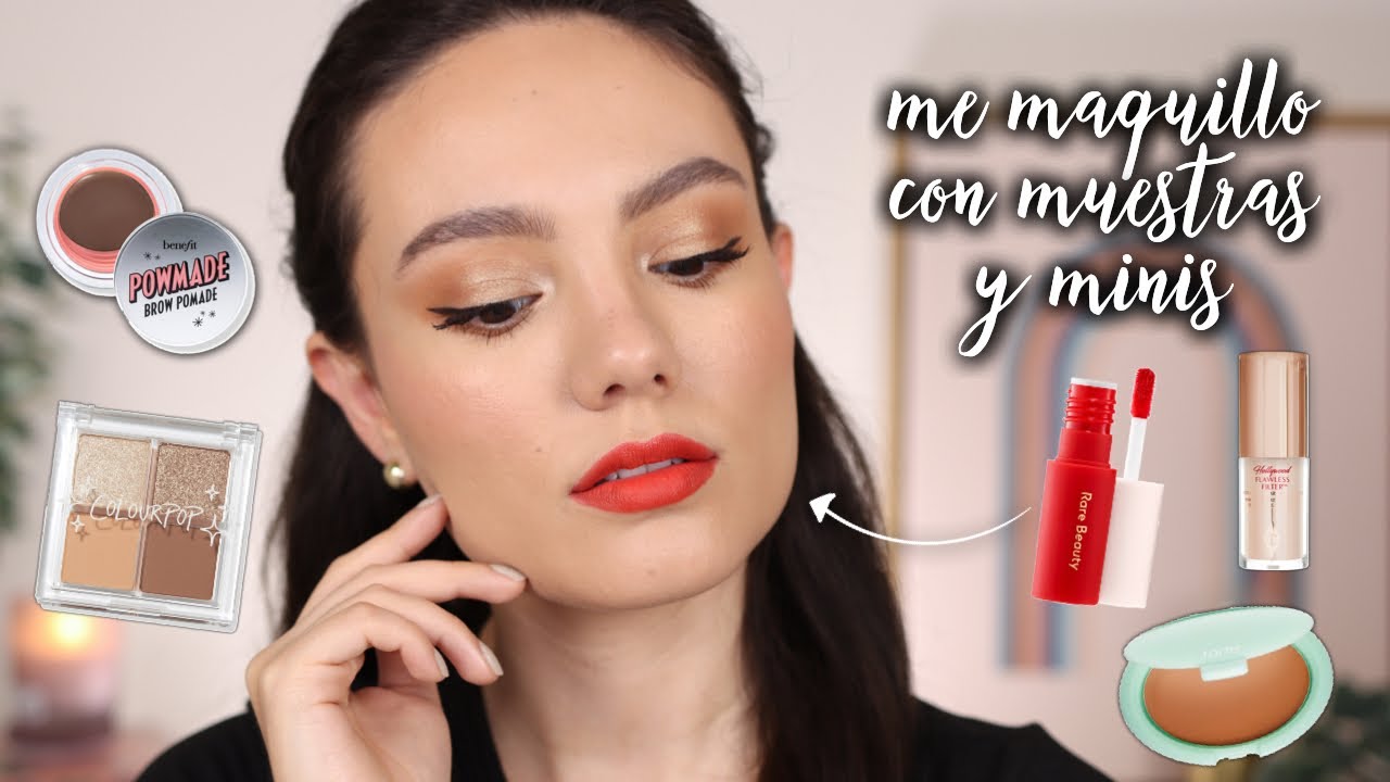 MAQUILLAJE CON MUESTRAS Y PRODUCTOS MINI | Alejandra Otero - YouTube