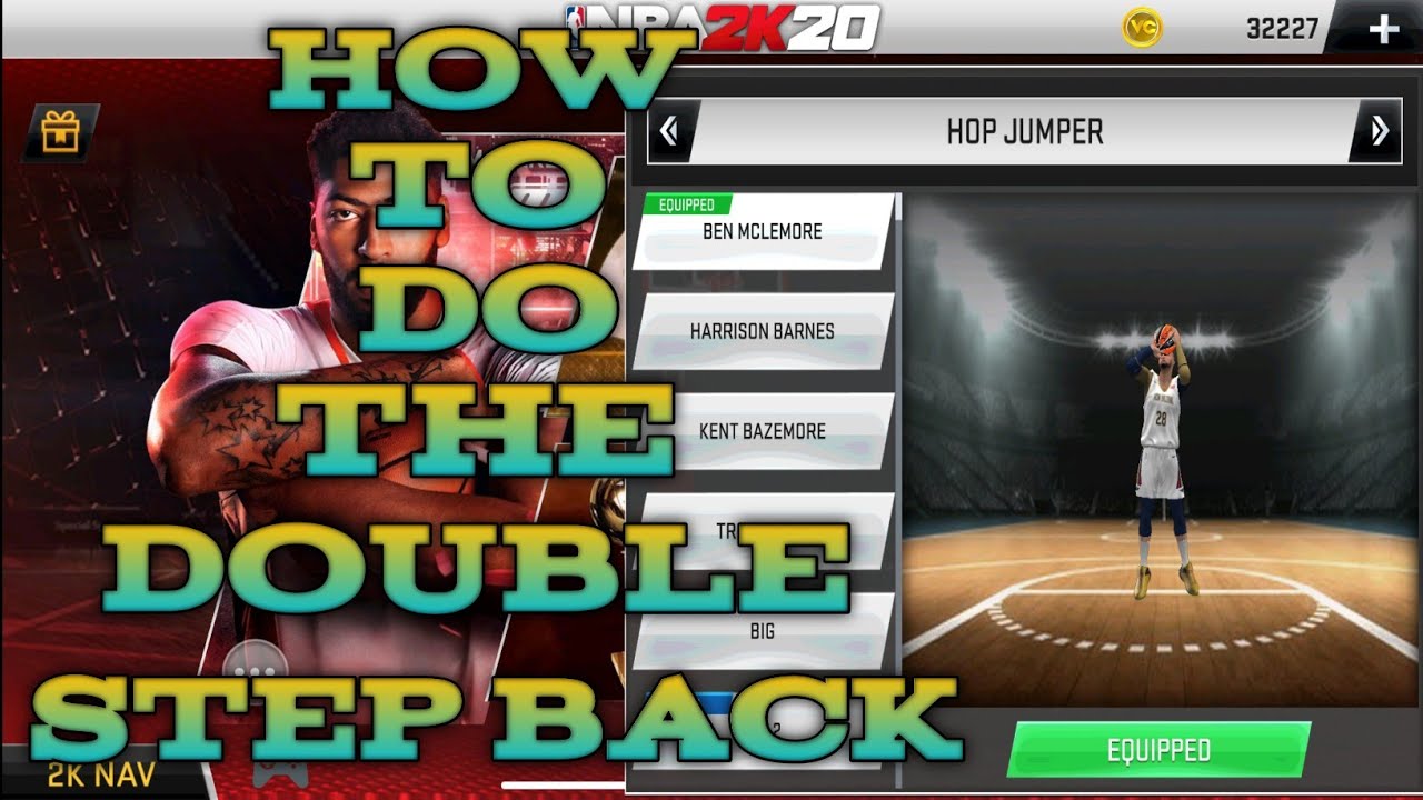 How to do The Double Step Back in NBA2K20 MOBILE. - YouTube