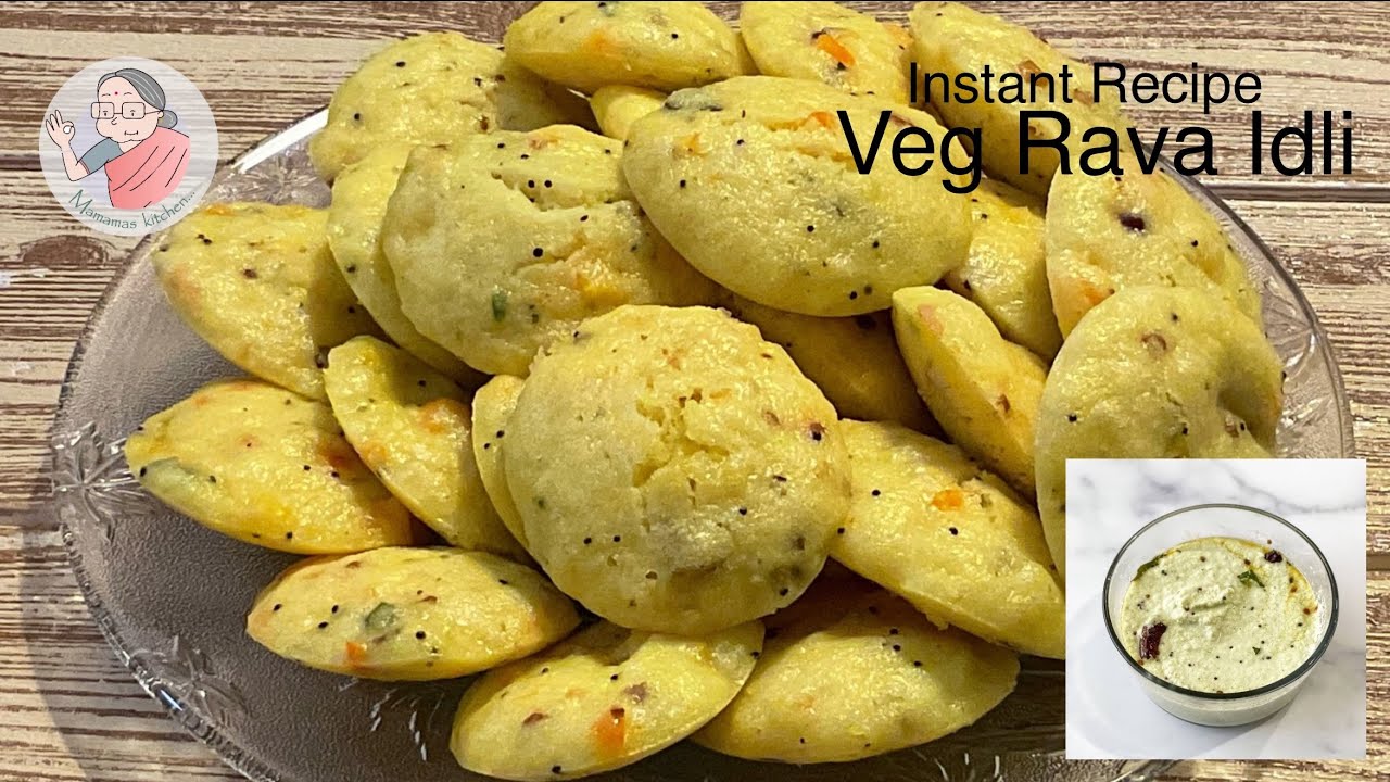 Veg Rava Idli | Instant Rava Idli | Tadke Wali Idli | सूजी की झटपट ...
