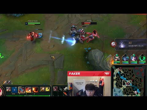 Faker hitting an impossible Lee Sin Q