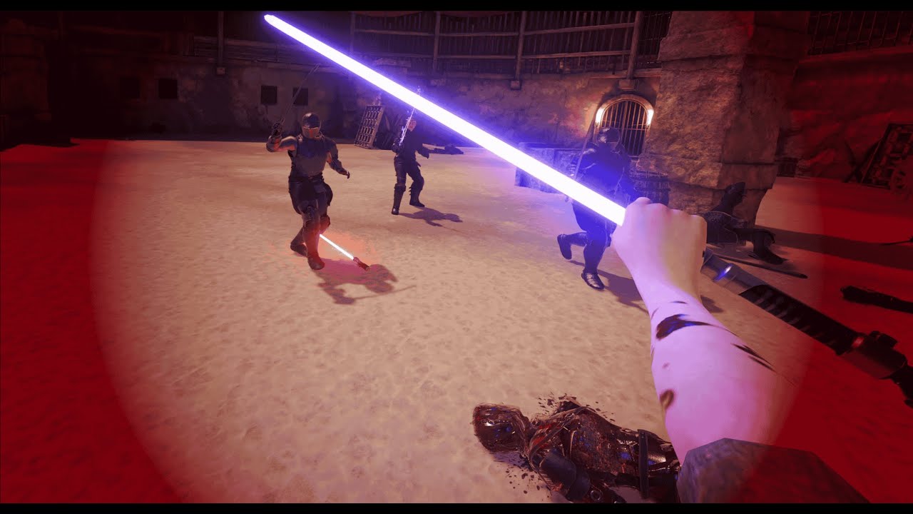 Blade & Sorcery VR - Lightsaber Demo - Outer Rim Mod - YouTube