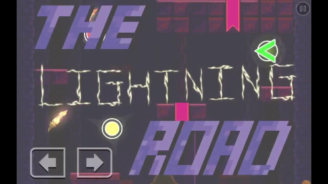 Geometry Dash The lightning road by KingEggplant987 (free platformer demon) - YouTube
