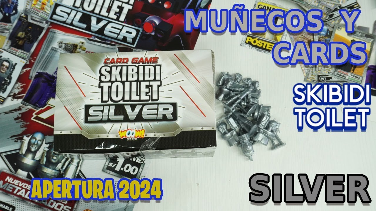 SKIBIDI TOILET CARDS SILVER 2024: UNBOXING +APERTURA 20 SOBRES + CARDS ...