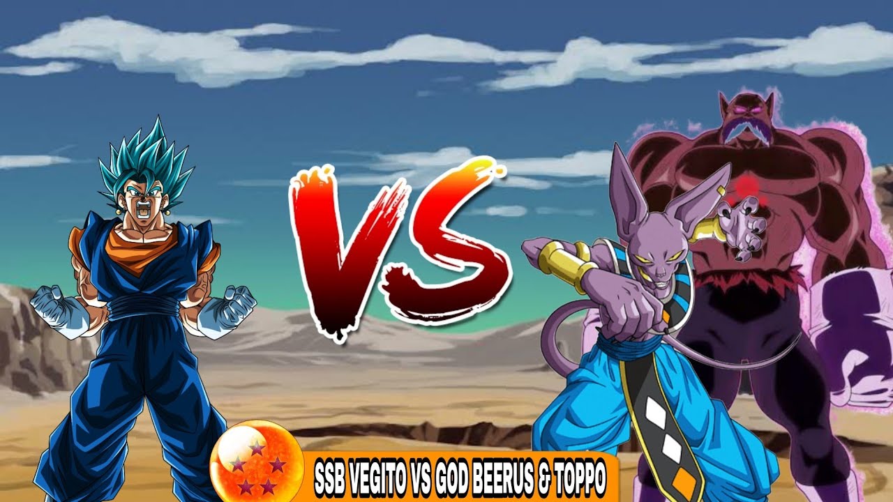 SSB Vegito vs God of Destruction Beerus & Toppo - Dragon Ball Z Budokai ...